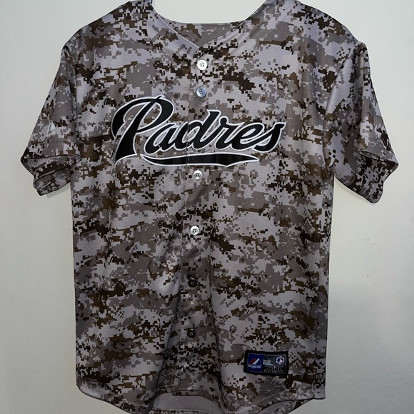Shirts & Tops | Authentic Padres Digital Camo Jersey Kids Large | Poshmark